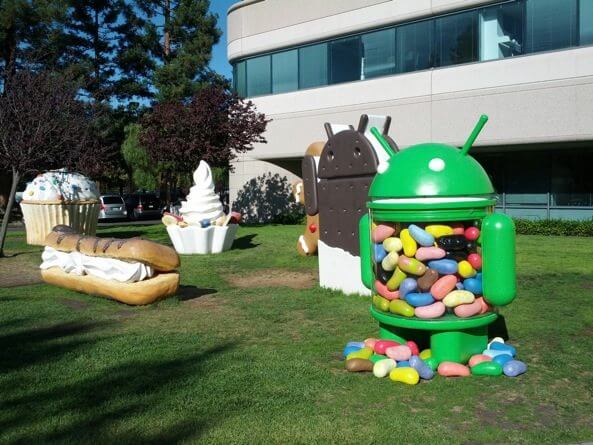 Android “cromado” aparece no campus do Google