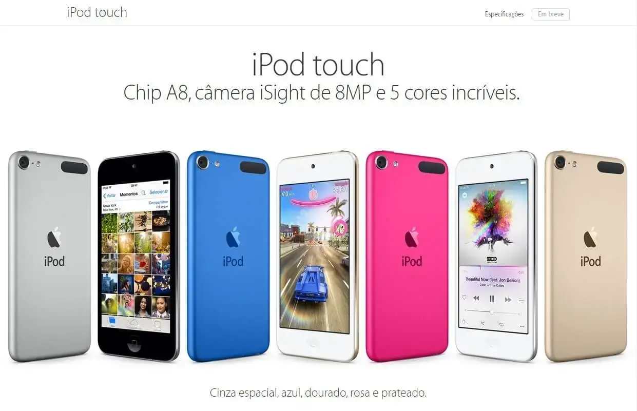 Apple Brasil começa a vender o novo iPod Touch