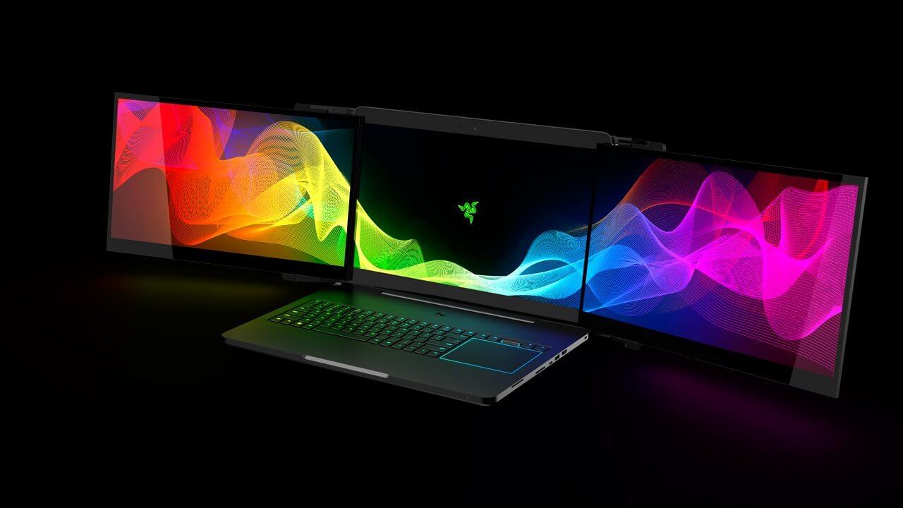 Conheça o Project Valerie, um notebook da Razer com 3 telas 4K
