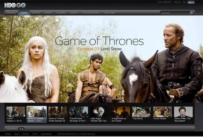 HBO GO agora está disponível para smart TVs Samsung
