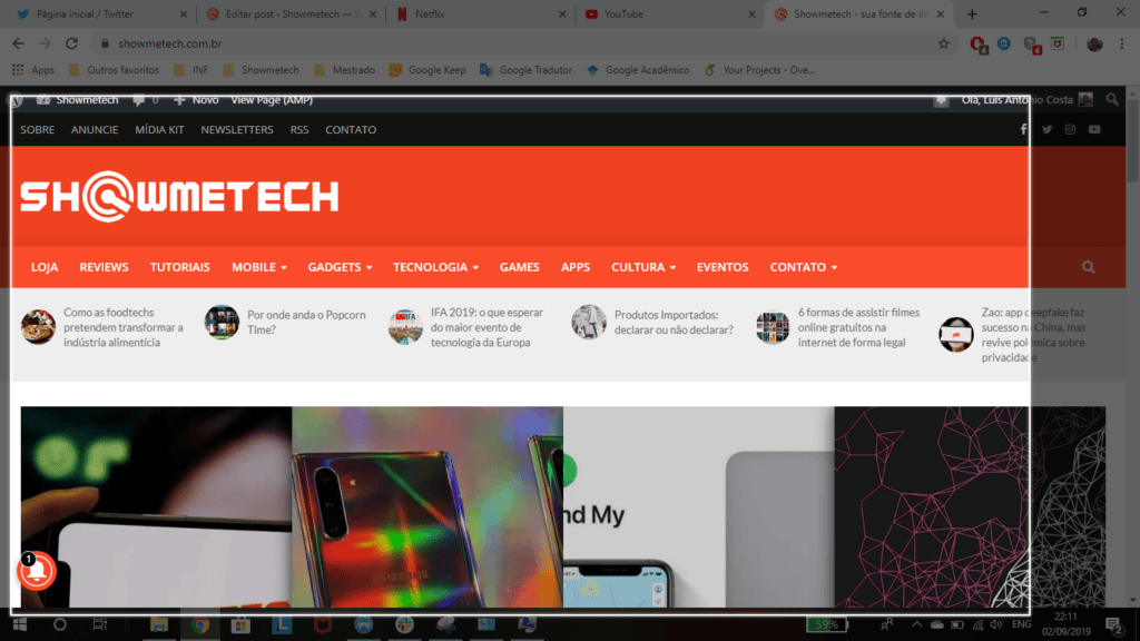Screenshot: aprenda como tirar um print de tela no Windows 10