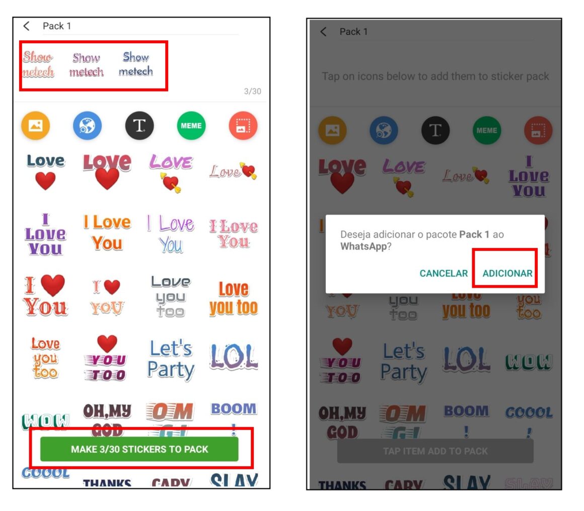 TextSticker: crie figurinhas de WhatsApp com textos coloridos