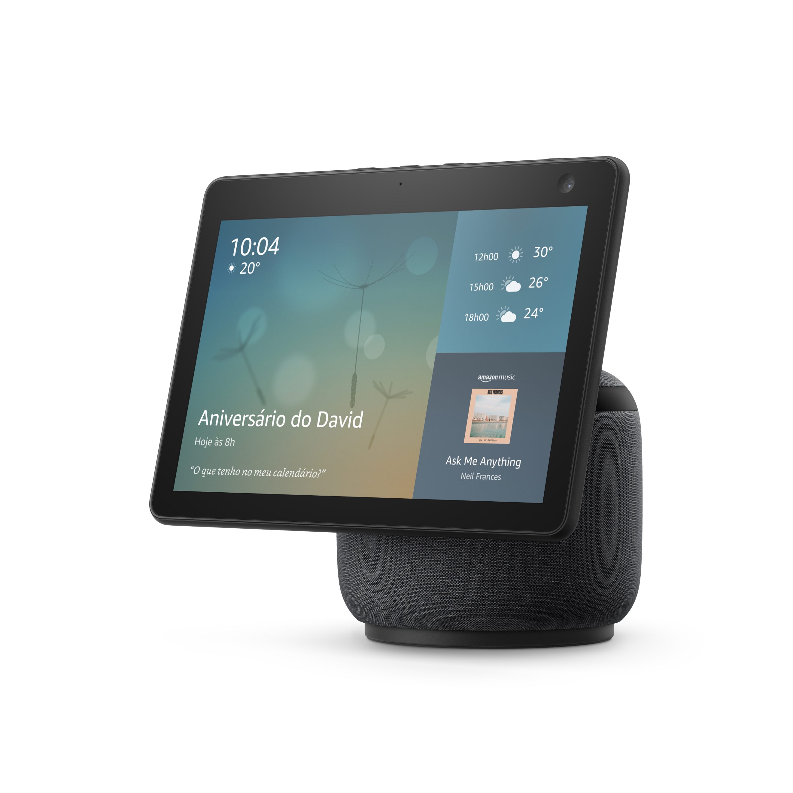 Echo Show 10 chega ao Brasil, trazendo tela giratória para a Alexa