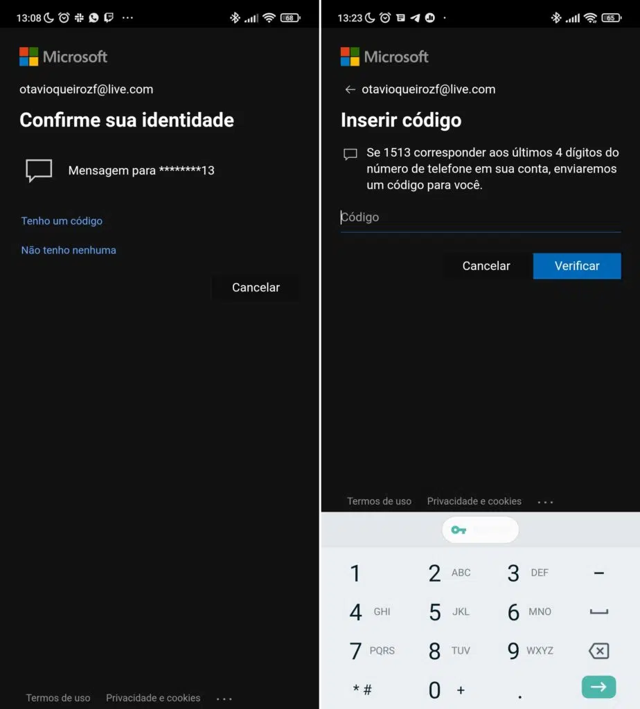 Como usar o Microsoft Authenticator