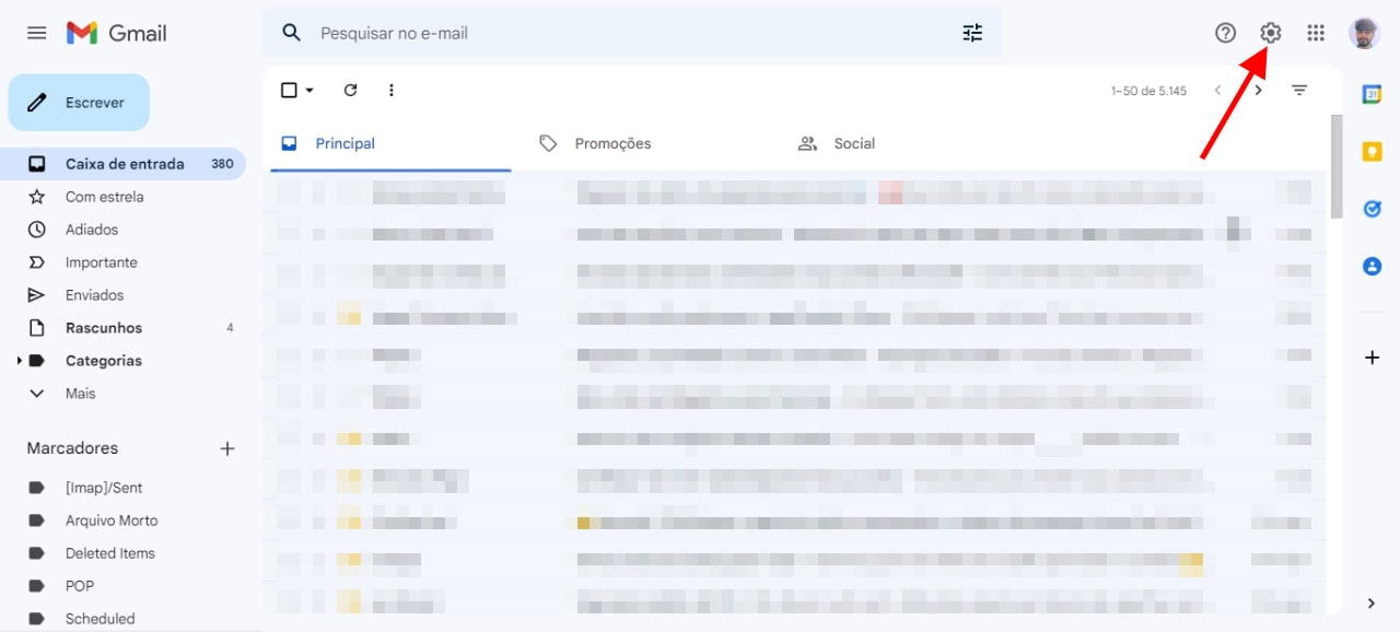 Como cadastrar outras contas de e-mail no Gmail ou Google Workplace