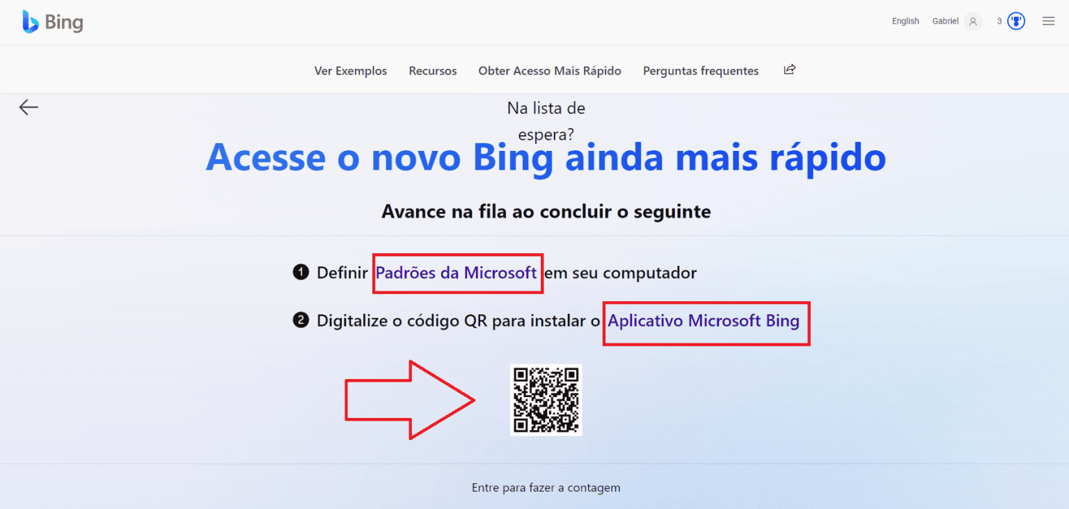 Como usar a busca do Bing com IA