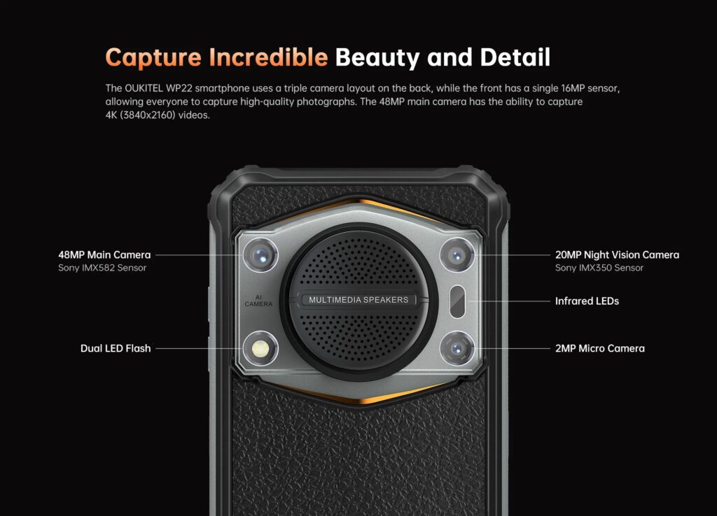 Oukitel WP22 chega com alto-falante e bateria super potentes