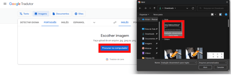 Cómo traducir imágenes con Google Translate a través de la Web