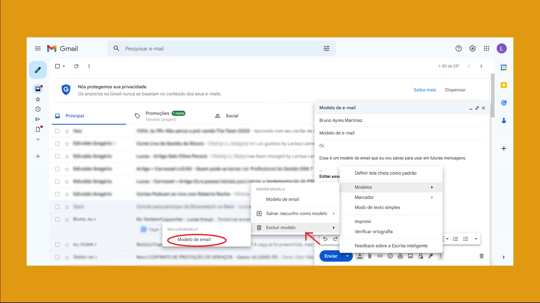 Como criar templates ou modelos de e-mail no Gmail