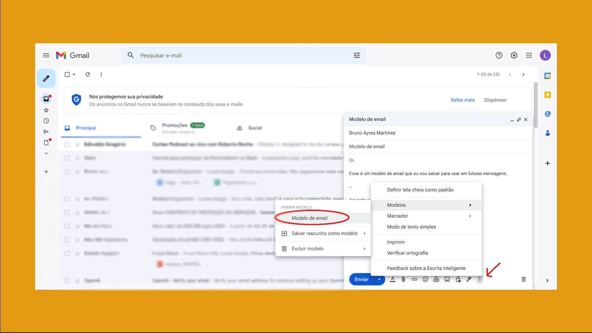 Como criar templates ou modelos de e-mail no Gmail