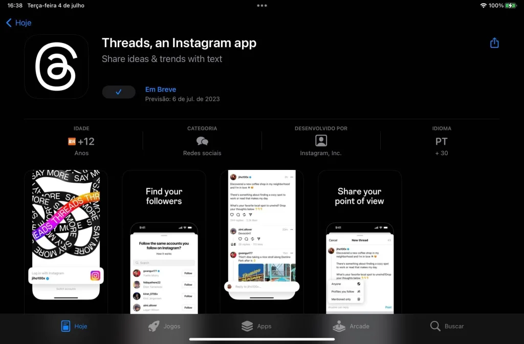Como reservar seu nome de usuário no Threads, o Twitter do Instagram
