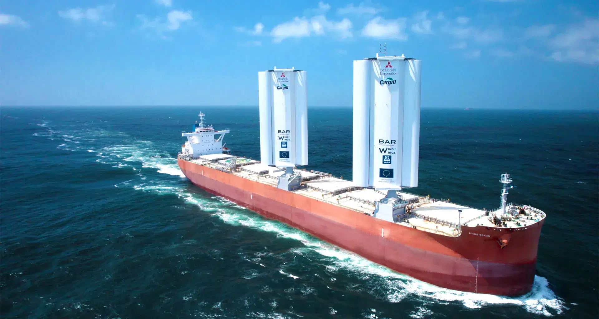 Navio cargueiro a velas Pyxis Ocean faz 1ª viagem da China ao Brasil