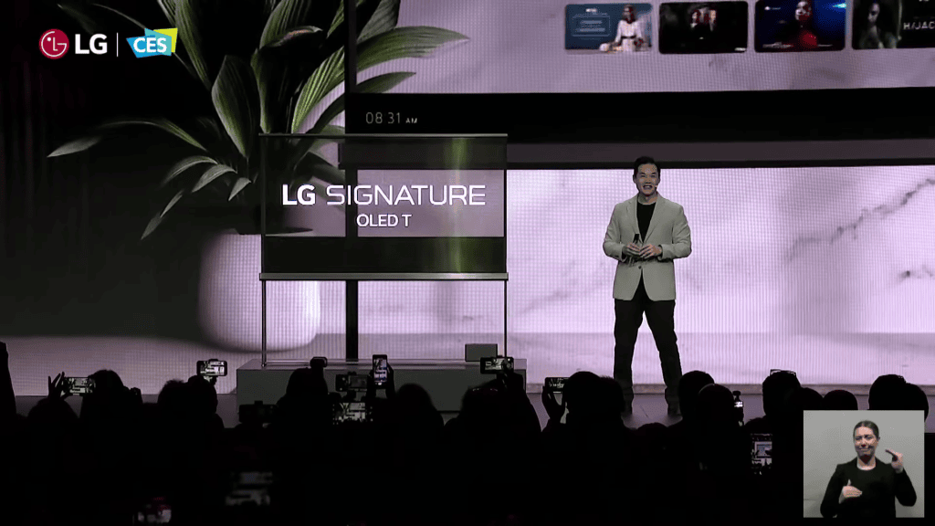CES 2024: LG apresenta 1ª TV OLED transparente sem fios e novidades de IA