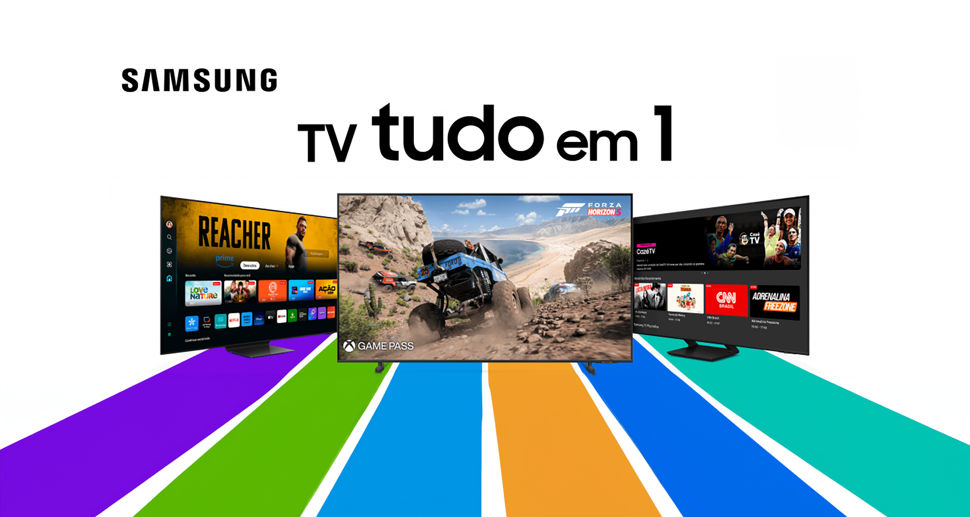 Campanha TV Tudo em 1 destaca benefícios de Smart TVs QLED, Crystal UHD ...