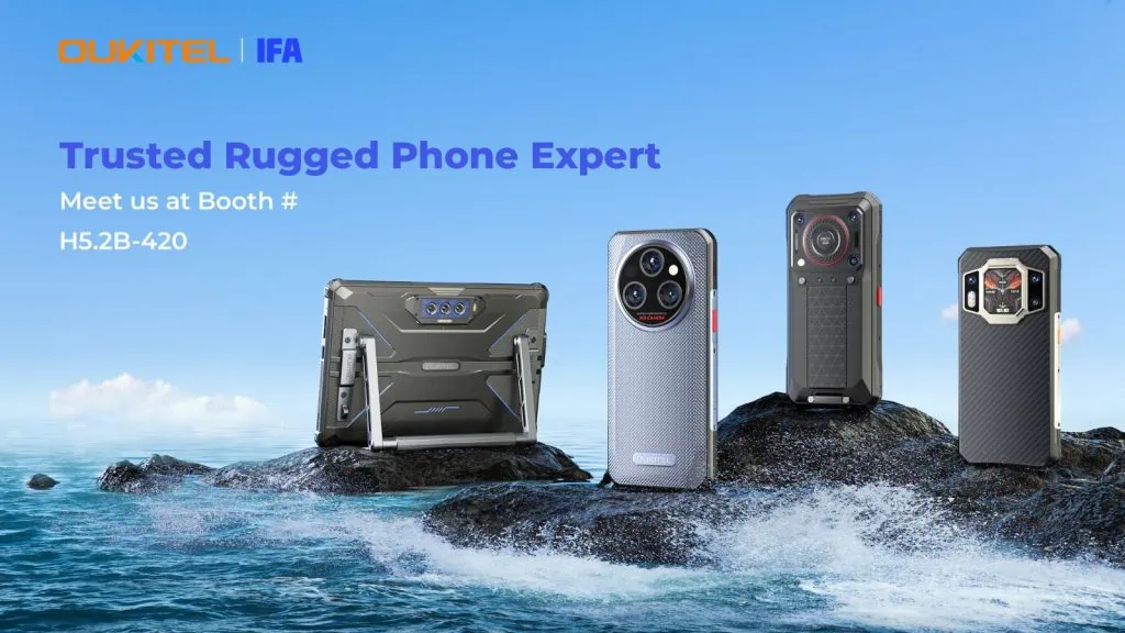 Oukitel apresenta novos smartphones e tablets robustos na IFA 2024