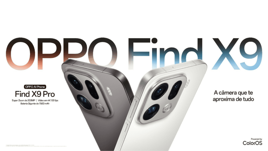 The OPPO Find X9 Pro arrives in Brazil with a 200 MP Hasselblad lens.
